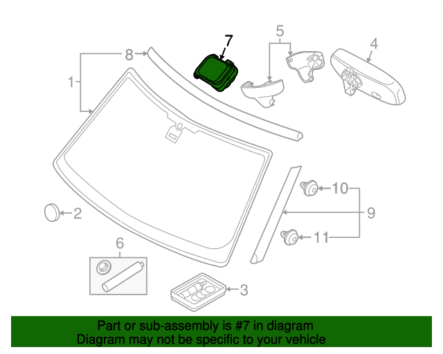 2010-2016 Land Rover Rain Sensor LR014238 | Express Land Rover Parts