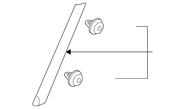 LR046853 - Pillar Molding - 2005-2016 Land-Rover | LandRoverLakeBluff