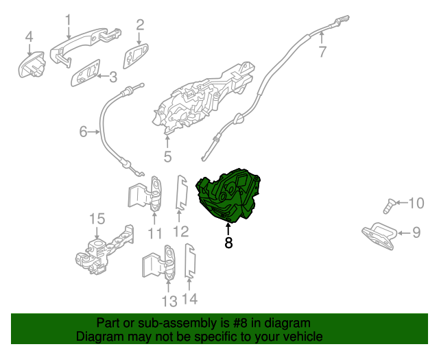 2011-2018 Volvo Lock Actuator 31349869 | AutoNationParts.com