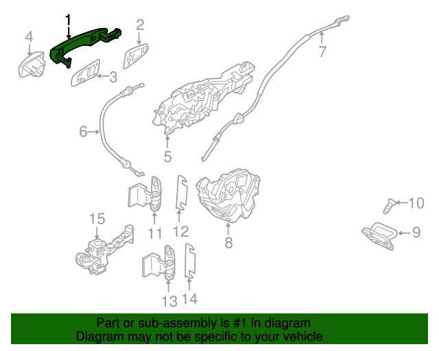 2013-2018 Volvo Exterior Door Handle 39832341 | AutoNationParts.com