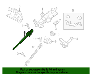 2007-2017 Ford Shaft Assembly - Steering FL1Z-3E751-C | OEM Parts Online