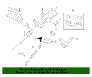 2007-2023 Ford Lower Shaft Upper Bolt -W715479-S439 | TascaParts.com