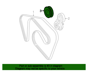 2000-2005 Lincoln LS Idler Pulley 4W4Z-6C348-AA | TascaParts.com