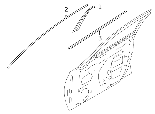 2019-2024 Nissan Altima Door Reveal Molding 802D3-6CA0A ...