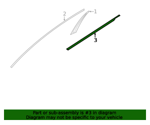2019-2024 Nissan Altima Door Belt Molding 80821-6CA0A | AutoNationParts.com