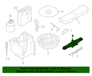 71-10-6-889-708 - Scissors Type Jack 711010 - Buy BMW Parts Now