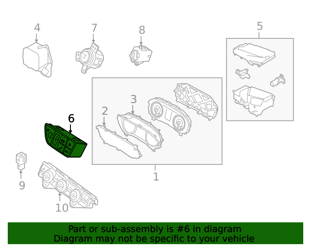 2019 Genesis G70 Control Switch 93700-G9060-VNB | OEM Parts Online