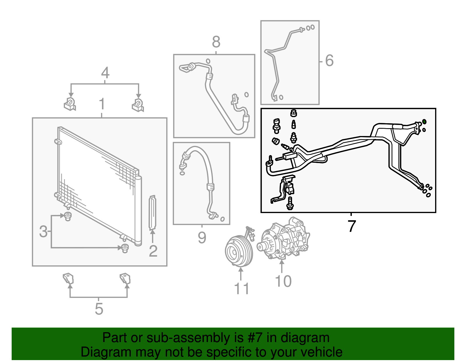 2011-2016 Toyota Sienna Liquid Line 88710-08070 | OEM Parts Online