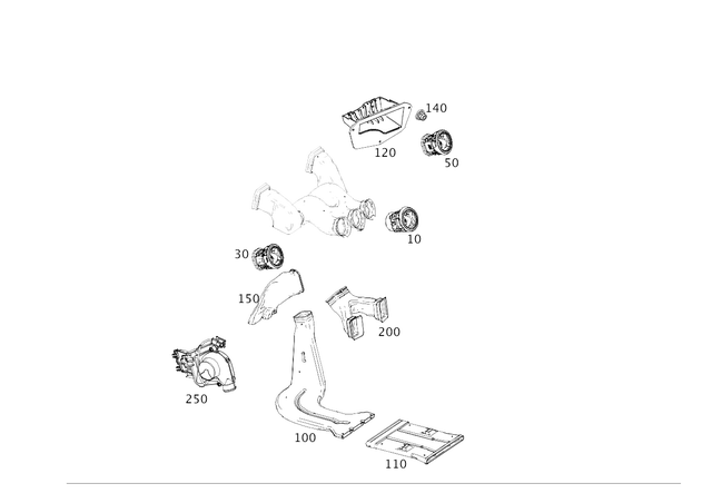 246-830-01-24 - Air Duct 2014-2020 Mercedes-Benz | Mercedes-Benz USA Parts
