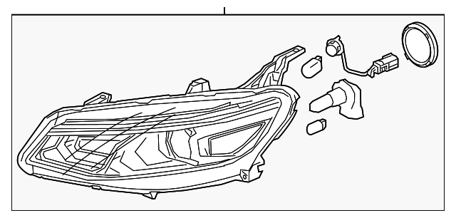 84653388 - Passenger Side Headlamp 2016-2018 Chevrolet Malibu ...