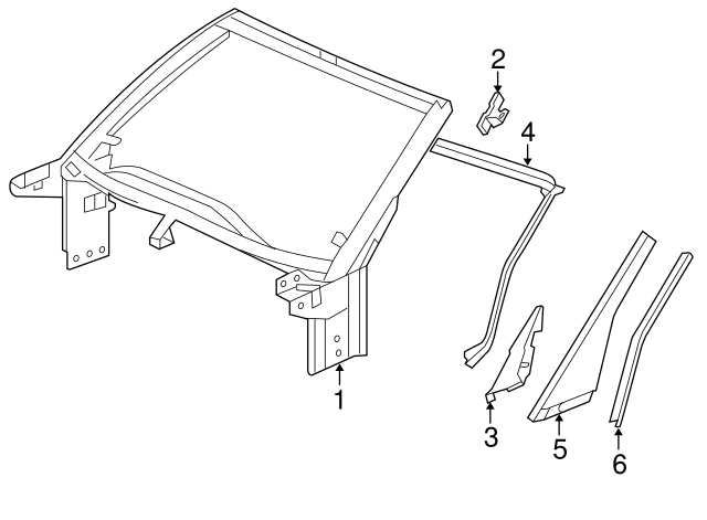 23163511 - Front Driver Side Upper Body Side Applique GM 2014-2019 ...