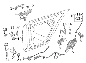 2017-2024 Mercedes-Benz Door Hinge 213-730-21-02 | AutoNationParts.com