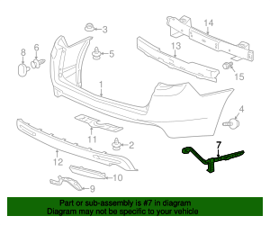Genuine OEM Acura - Spacer, R Rear Bumper Side Part# 71593-TL4-G01 ...