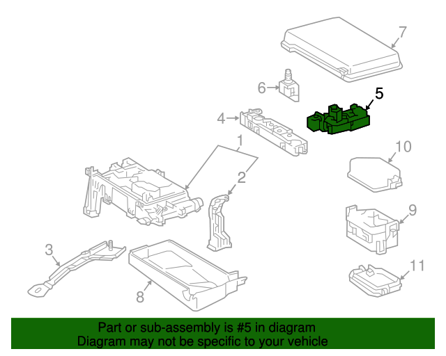 2016-2023 Toyota Tacoma Fuse Box 82620-04010 | OEM Parts Online