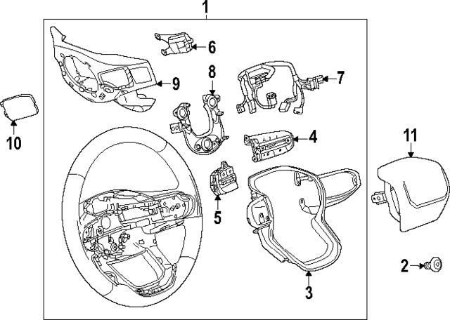 2023-2024 GM Steering Wheel Radio Controls 13552661 GM | Flow ...