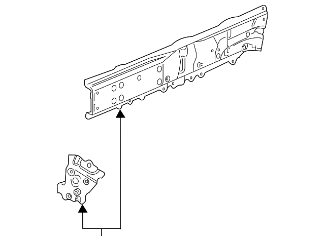 2018-2020 Buick Passenger Side Front Compartment Outer Side Rail ...