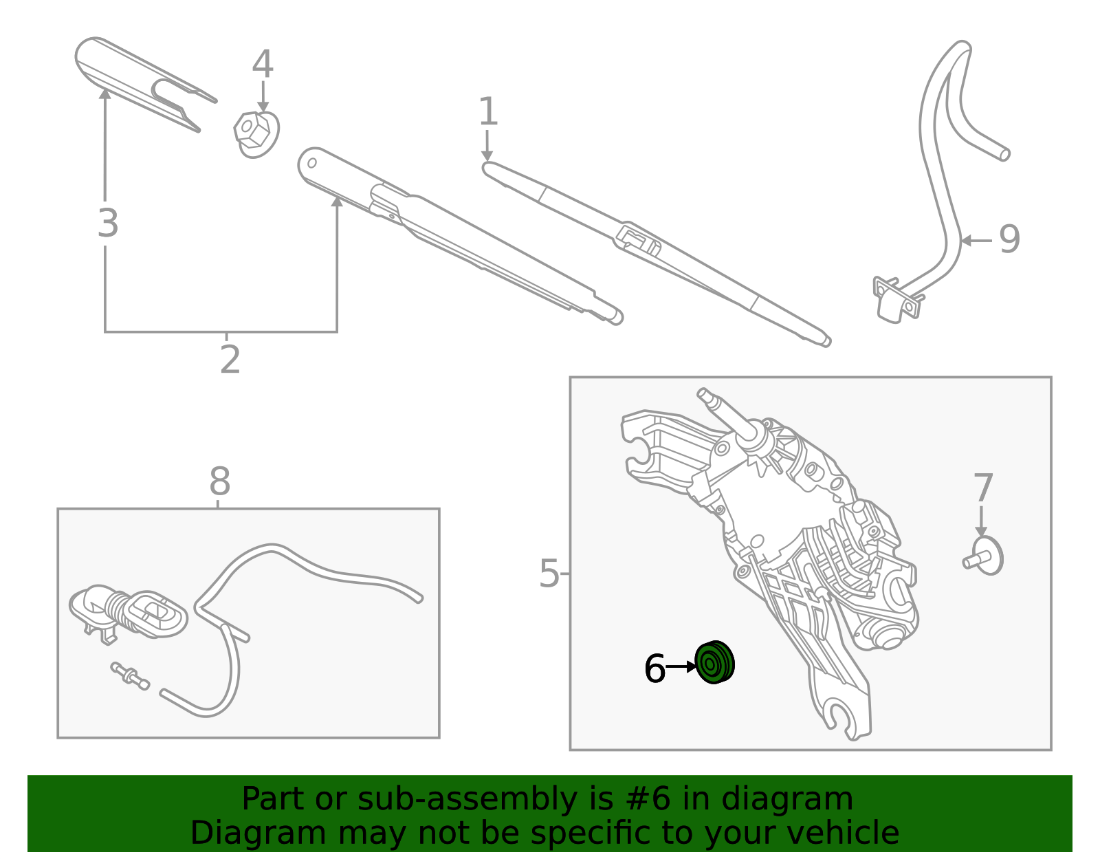 2009-2025 Hyundai Wiper Motor Grommet 98717-3J000 | OEM Parts Online