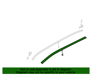2019-2020 Infiniti QX50 Roof Molding 73853-5NA0A | OEM Parts Online