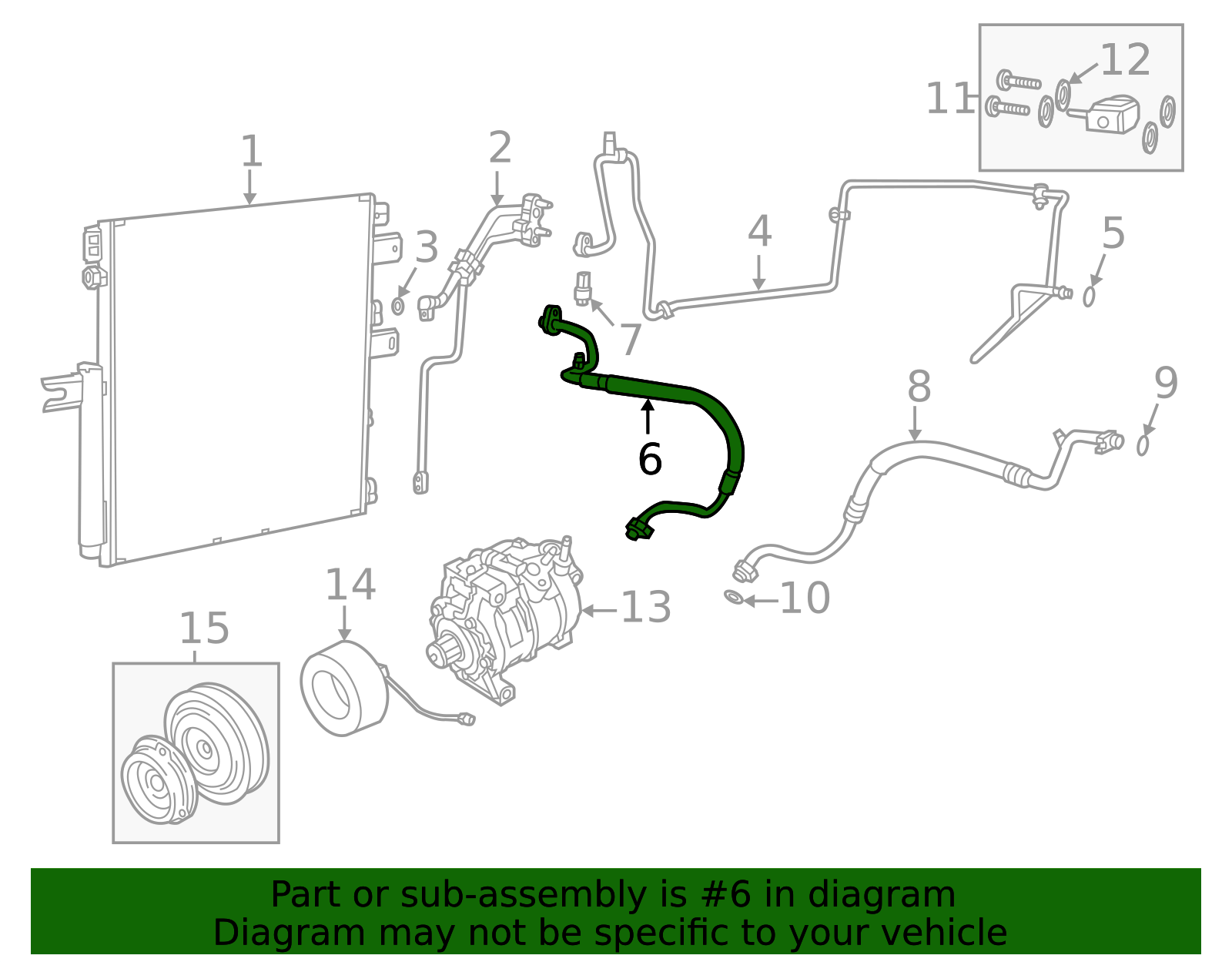 68363169AB - Differential Pressure Hose | Mopar Parts Canada