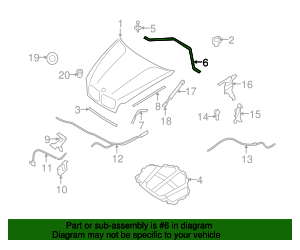 51-23-7-161-345 - Hood Seal 2007-2014 BMW | AutoNationParts.com