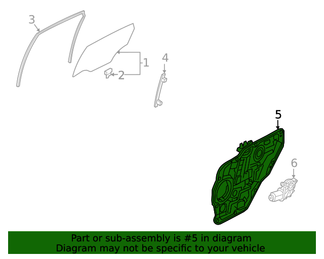 2021-2023 Hyundai Elantra Window Regulator 83471-AB000 ...