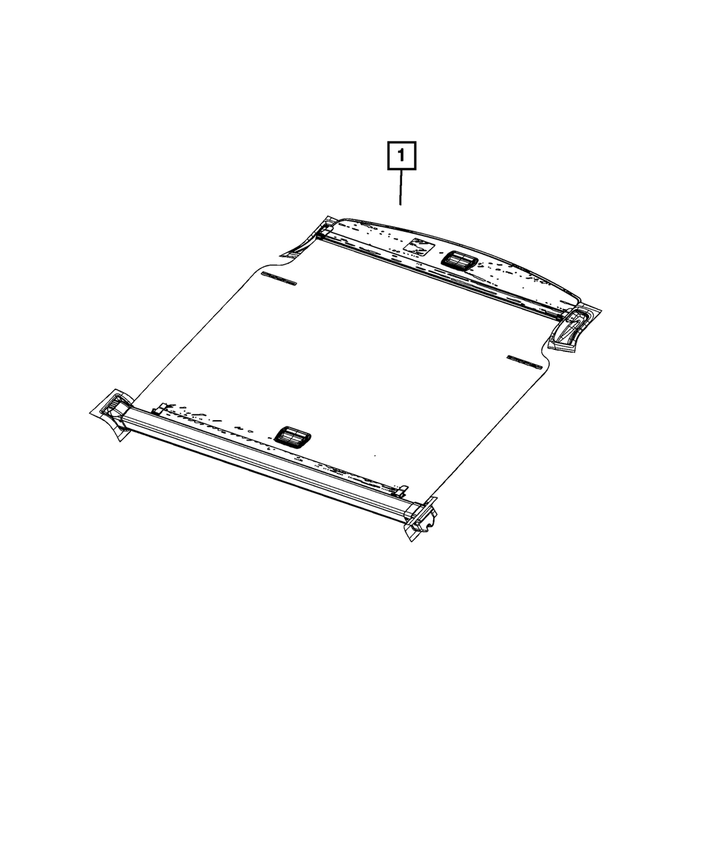 2022-2024 Jeep Grand Cherokee Cargo Compartment Cover 6MN17TX7AA ...