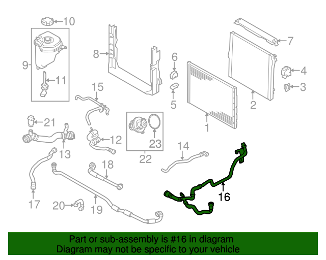 17127576369 - 2008-2014 BMW Reservoir Hose (17-12-7-576-369) | BMW of ...