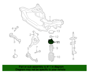171-320-00-73 - Suspension Strut Mount 2005-2012 Mercedes-Benz ...