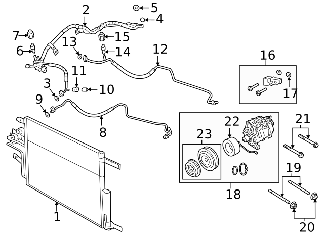 2019 Ram 1500 A/C Condenser 68312697AC | TascaParts.com
