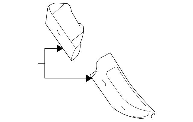 2006-2010 Mercedes-Benz Trim Cover 164-460-06-95-9E37 | MB Parts Center