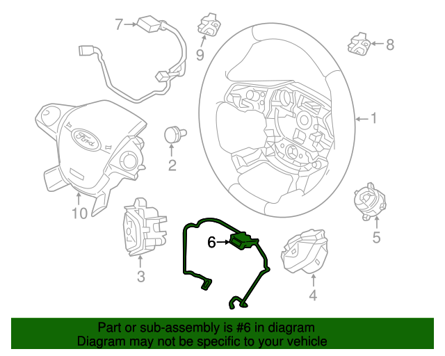 2012-2018 Ford OEM NEW 2012-2018 Ford Focus Wire Assembly Harness AM5Z ...