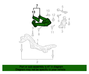 52371-SWA-A01 - Trailing Arm 2007-2009 Honda CR-V | AutoNation Parts