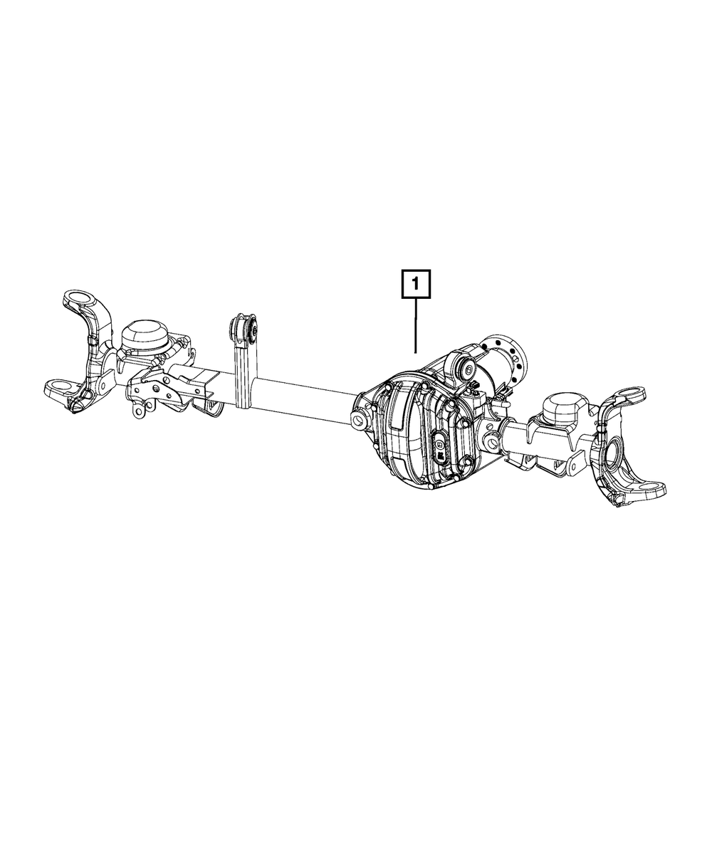 2017-2018 Jeep Service Front Axle 68360803AB | Mopar eStore
