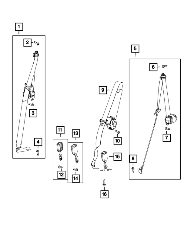 Mopar Buckle Assembly-S/Belt Buckle Assembly 6KM781T5AA | Auto Parts
