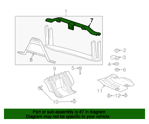 2007-2014 GM Front End Upper Tie Bar Support 25870919 | Auto Parts Express