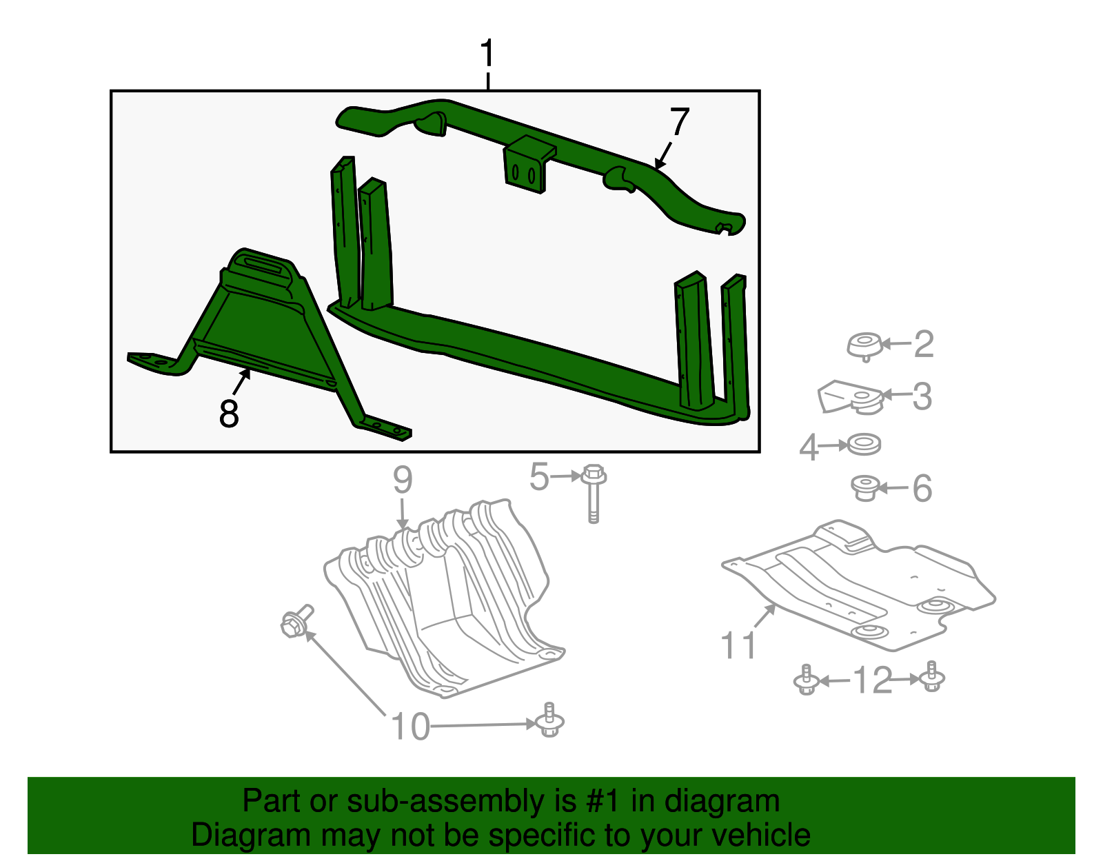 2010-2014 GM Radiator Support 20927279 GM | GMPartsDirect.com
