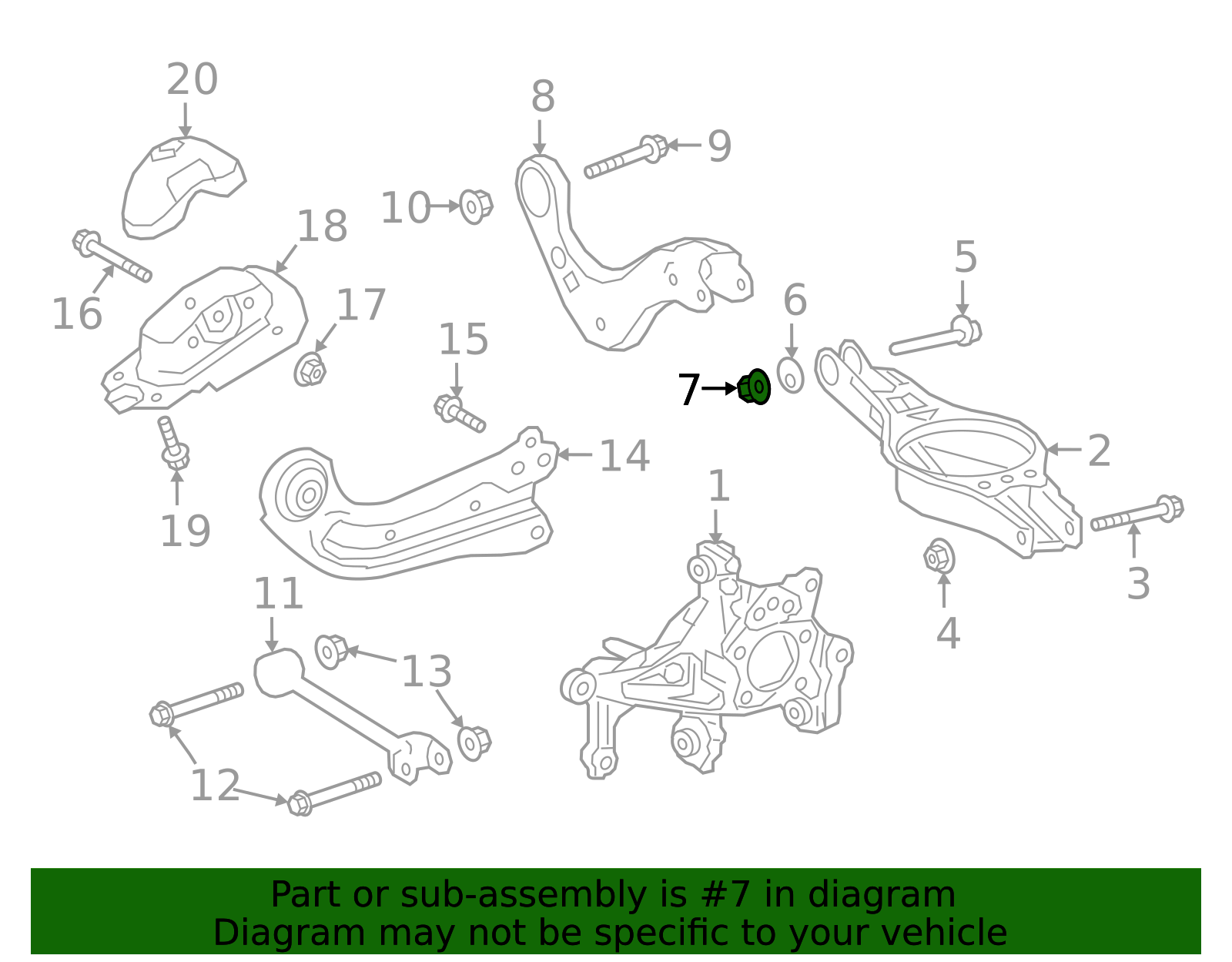 2019-2024 Lexus Lower Control Arm Flange 90178-A0102 | OEM Parts Online