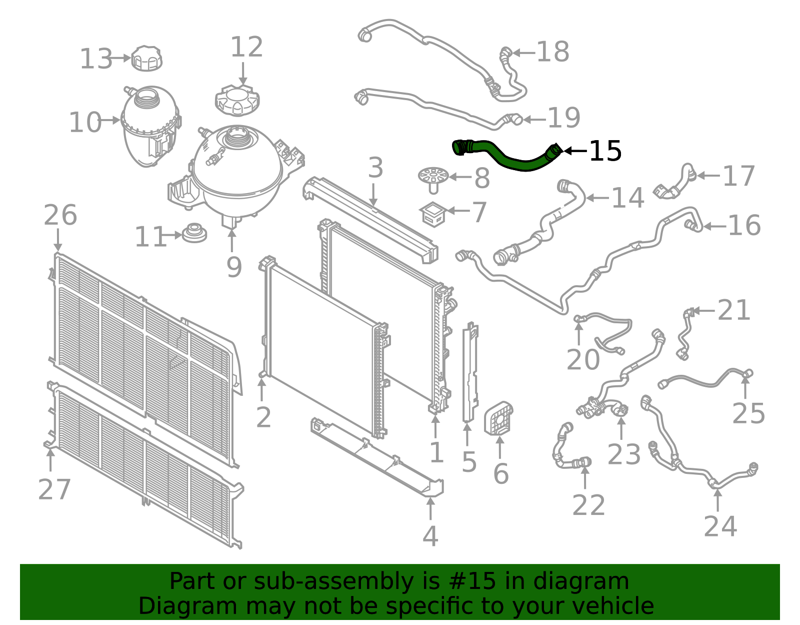 17-12-7-535-531 - High-Quality Upper Hose for 2018-2019 BMW ...