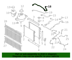 17129894741 - 2018-2019 BMW Radiator Hose (17-12-9-894-741) | BMW of ...