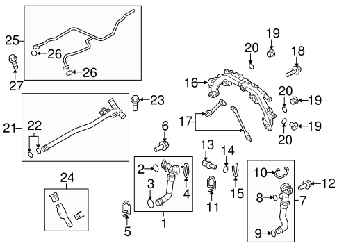 Coolant Lines for 2014 Porsche Panamera | Gaudin Porsche Parts