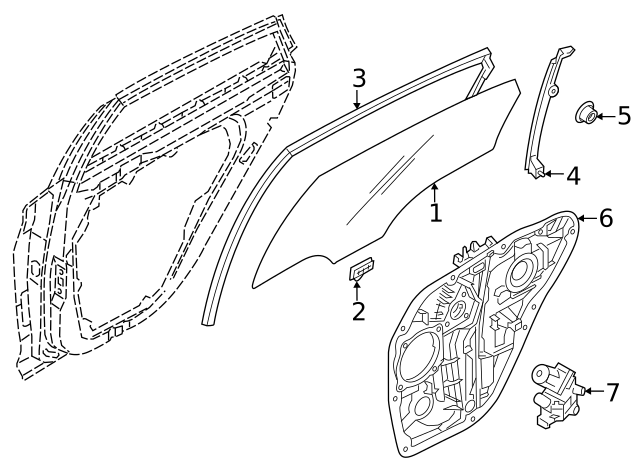 83550-L3000 - Guide Channel 2021-2022 Kia K5 | Kia.Parts Store