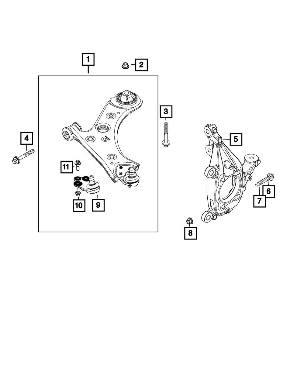 2017-2025 Jeep Compass Hex Flange Head Bolt 6512378AA | Mopar eStore