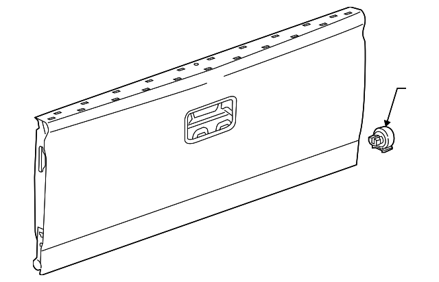2014-2019 GM Tailgate with Reinforcements and Hinges 23418939 ...