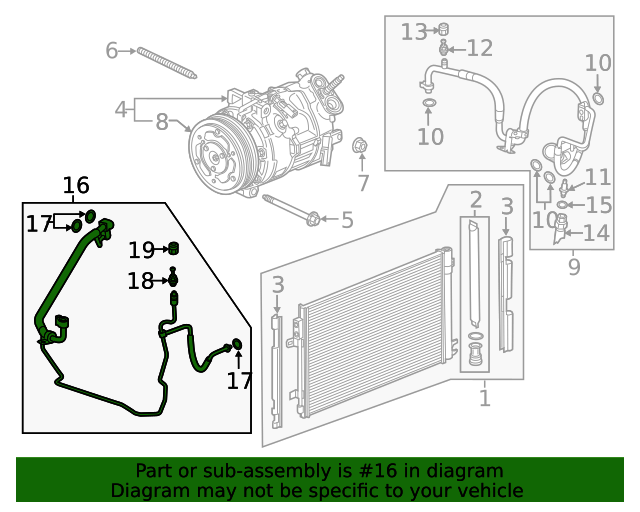 2021-2023 Buick Envision Air Conditioning Refrigerant Heat Exchanger ...