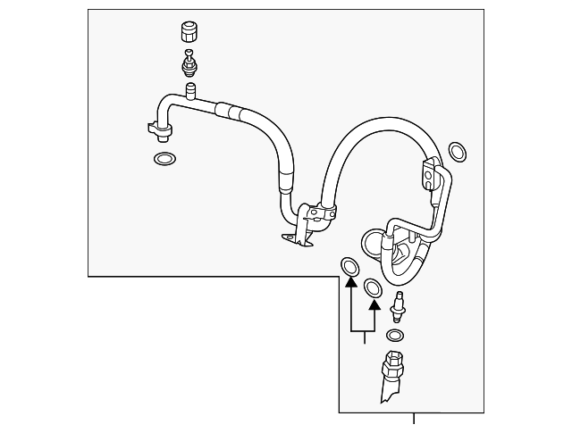 2021-2025 Buick Envision Suction & Discharge Hose Assembly 85114324 GM ...