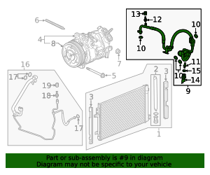 2021-2025 Buick Envision Suction & Discharge Hose Assembly 85114324 GM ...