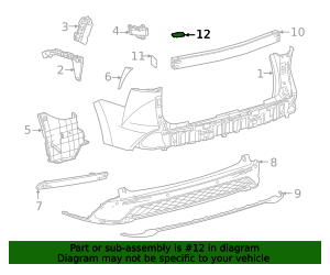 58665-08040 - Impact Bar Pad - 2021-2023 Toyota Sienna ...