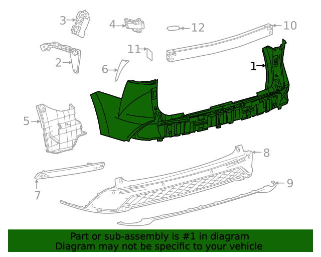 52159-08909 - Bumper Cover - 2021-2024 Toyota Sienna | OEM Genuine ...