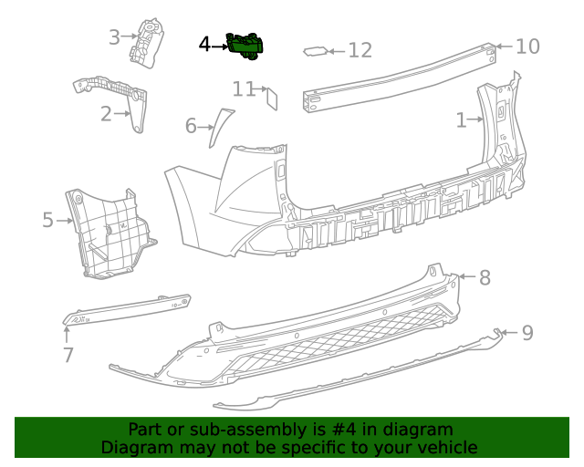 52562-08010 - Bumper Cover Support Rail - 2021-2023 Toyota Sienna | OEM ...