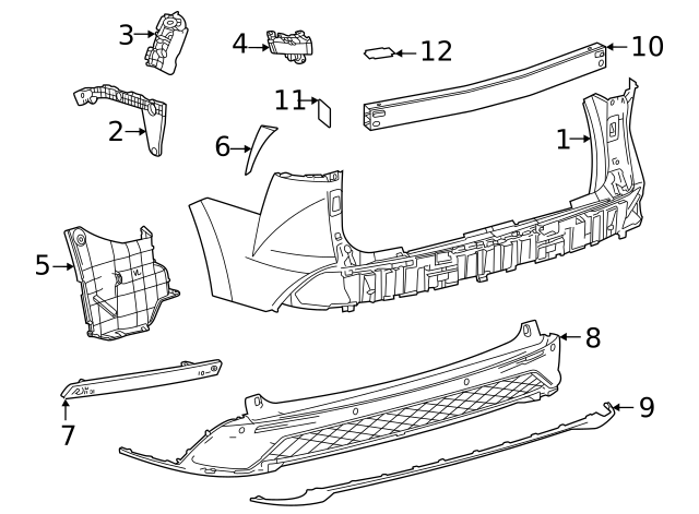 2021-2024 Toyota Sienna Bumper Extension 52162-08010 | AutoNationParts.com